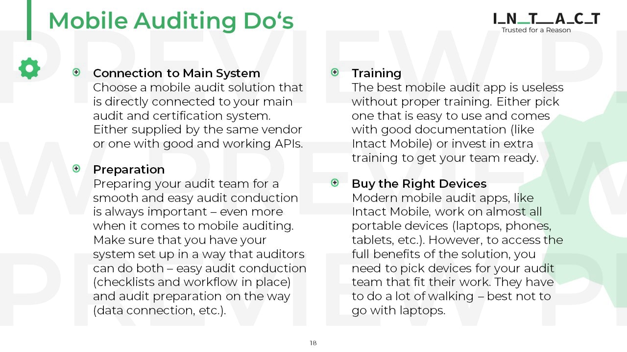 Mobile Auditing Whitepaper Download | Intact